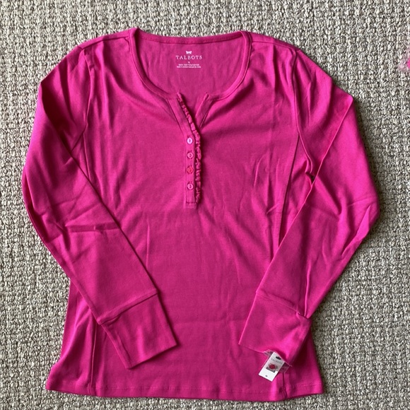 Talbots | Intimates & Sleepwear | Talbots Sleep Shirt Hot Pink | Poshmark